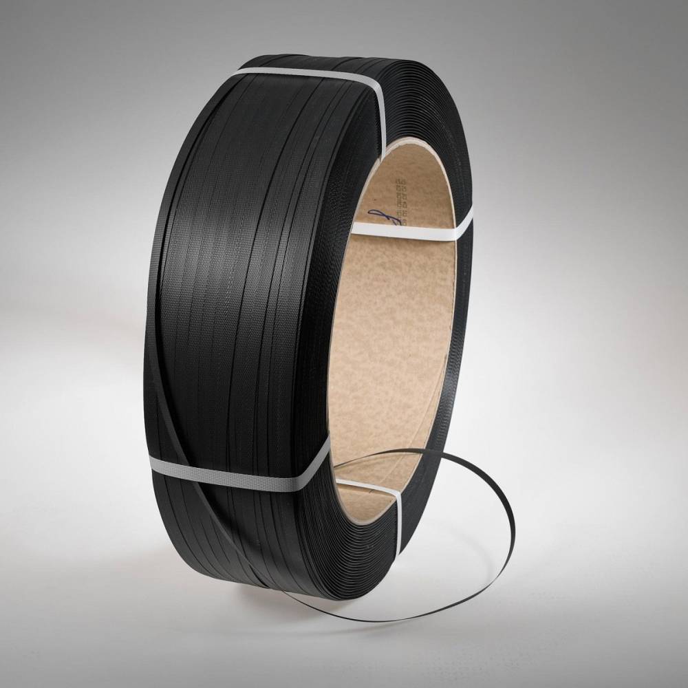 Trak povijalni PP 12mmX0.60mmX2500m Črni - premer tulca 406 mm | Trakovi PP | Povezovanje ...